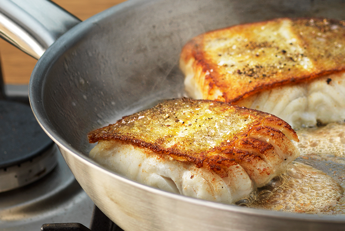 Pan Seared Cod & Veggies | Crazily Ever After